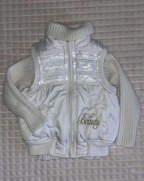 Жилетка + джемпер (86-92р)