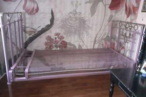 Антикварная железная кровать СССР