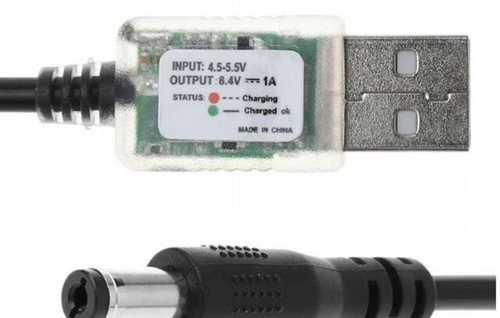 USB преобразователь питания на 8,4V, 9V, 12V