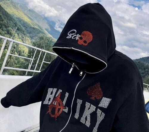 Haliky x SCRmerch zip hoodie
