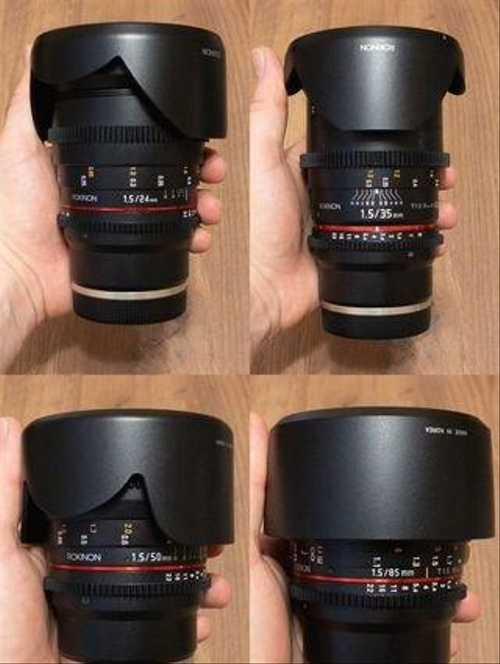 Rokinon (Samyang) Cine DS 4 Lens Kit 24 35 50 85 t