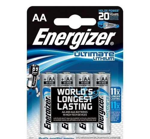 Батарейки Energizer Ultimate Lithium AA