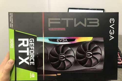 Видеокарта новая rtx 3090 evga ftw3 не LHR