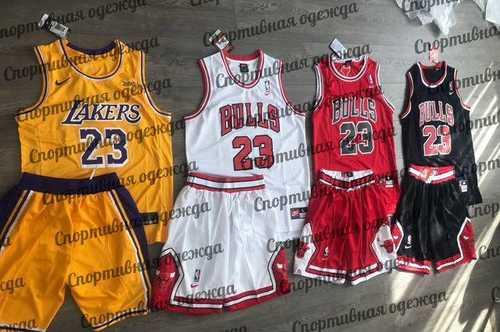 Баскетбольная форма Bulls/Lakers 23, четыре цвета