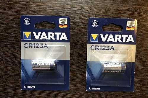 Батарейки Varta CR123A, 2 штуки