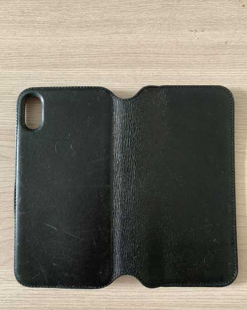 Apple leather folio x/xs чехол кожаный оригинал