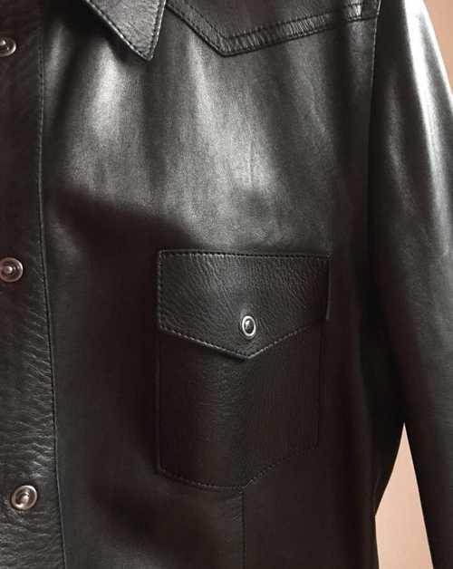 Кожаная рубашка Gucci - тренд года