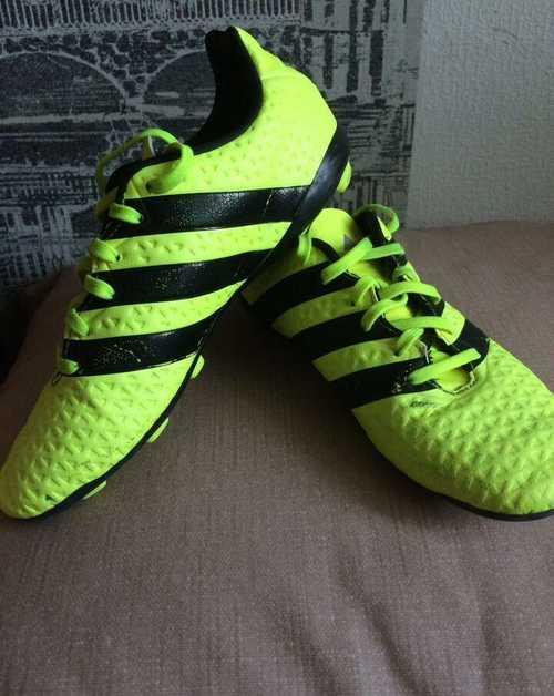 Бутсы детские adidas ACE 16.3 (Салатовые)