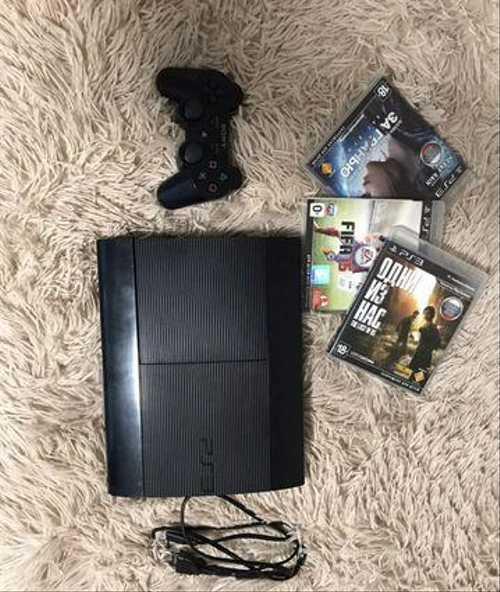 Sony PS3 superslim 500 gb прошитая