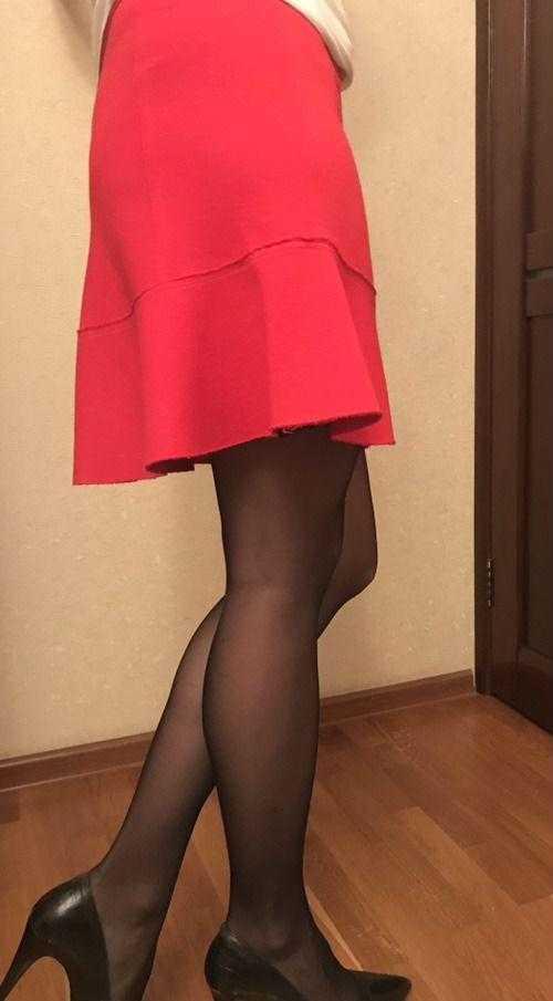 Юбка Zara красная