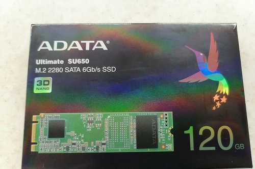 120 гб SSD M.2 накопитель A-Data Ultimate SU 650