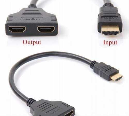 Разветвитель (сплиттер) hdmi, H02, 1 вход, 2 выход