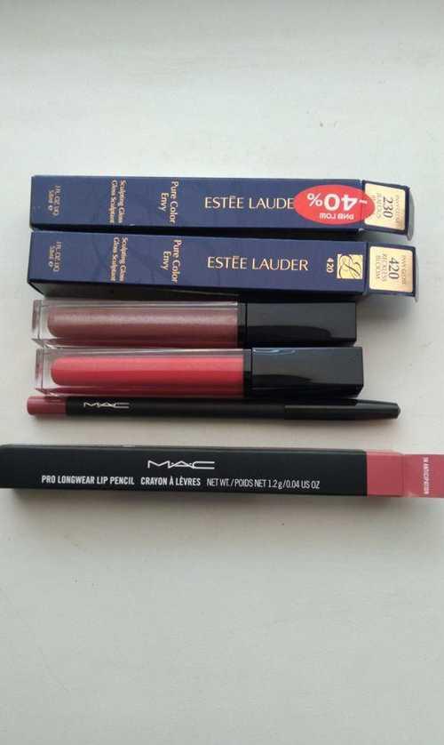 Новые блески estee lauder и карандаш mac