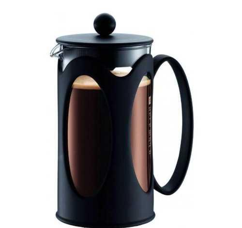 Кофейник френч-пресс Bodum Kenya New, 1л, черный