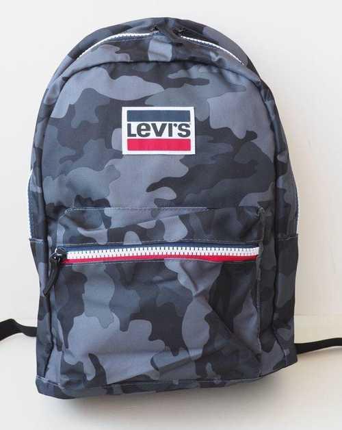 Рюкзак Levis серый камуфляж новый