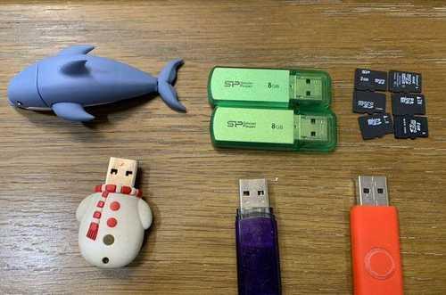 USB флешка, карта памяти 500 мб - 8 гб