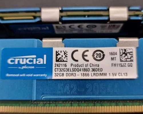 DDR3 lrdimm 32Gb 1866 Мгц 14900 ECC