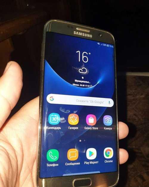 Телефон Samsung Galaxy S7 edge gold 32Gb оригинал