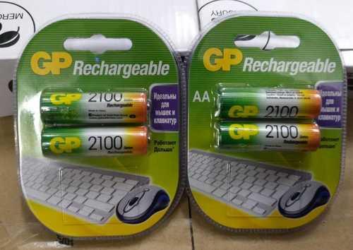 Аккумы пальчиковые AA GP 2100mAh 1,2V