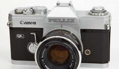 Фотоаппарат, Canon Pellix QL + Canon FL 50mm 1:1,8