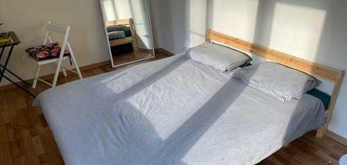 Кровать IKEA Neiden 160x200, матрас Malvik