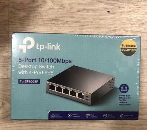Tp-link switch (свитч “) 4-Port Poe