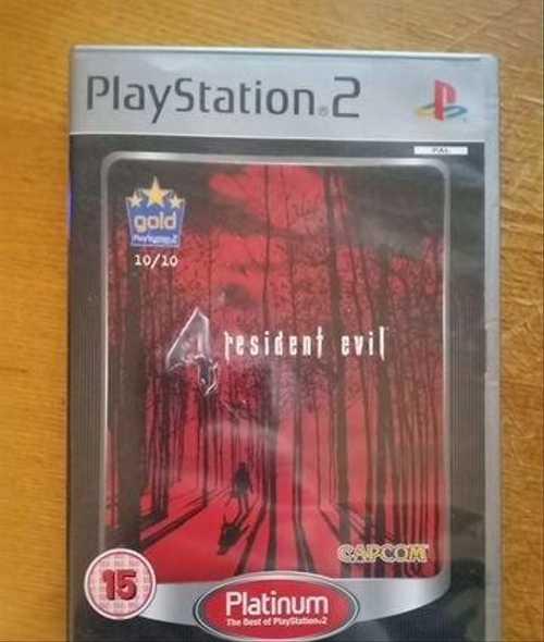 Коробка Resident Evil 4 (Platinum) для PS2