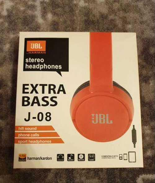 Наушники JBL Extra Bass J-08