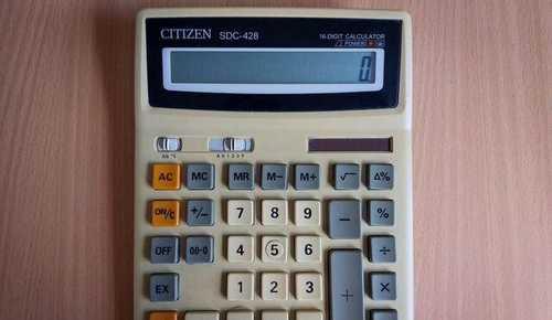 Офисный калькулятор citizen SDC-428