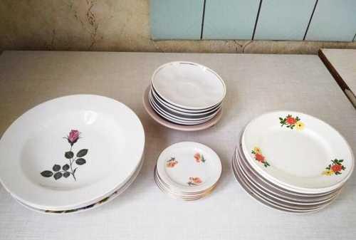 Тарелки посуда кухонные столовые