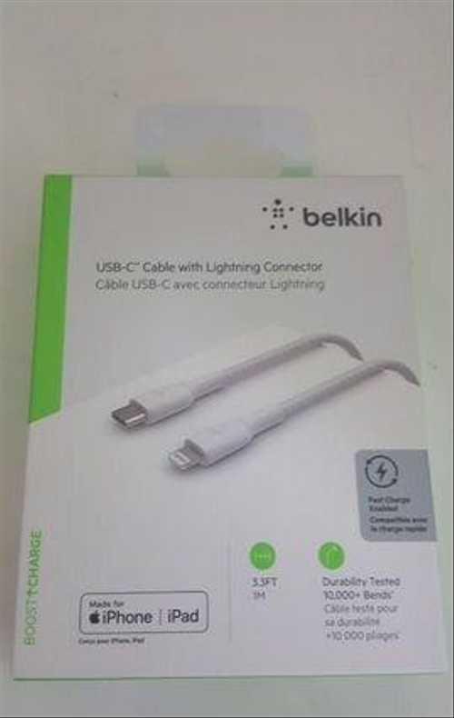 Belkin Braided USB-C to Lightning Cable1 м / 3,3м