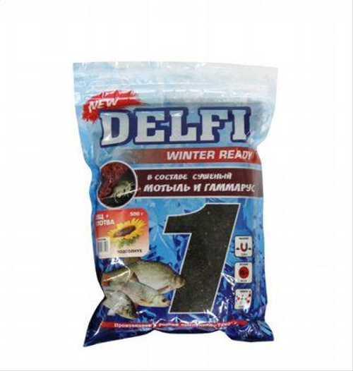 Прикормка зимняя увлажненная delfi ICE Ready