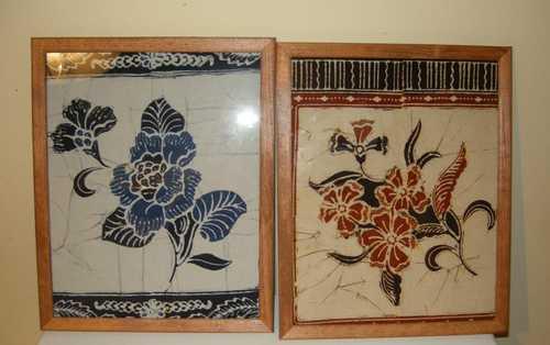 Набор из 2х картин в технике батик