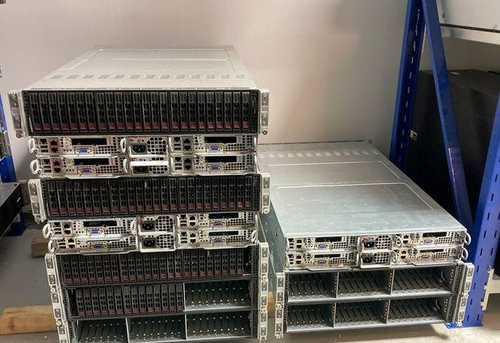 Twin X10 Supermicro 2028TR 8x Xeon v3/v4, SAS HBA