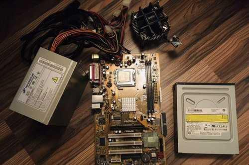 Материнская плата Asus p5gpl-x + pentium 4 630 775