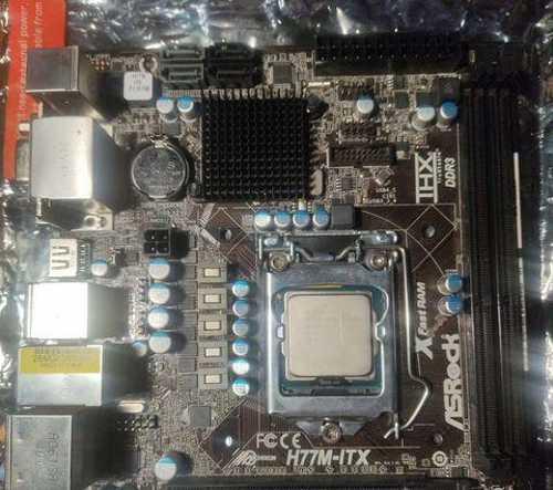 Материнская плата mITX AsRock H77M-ITX