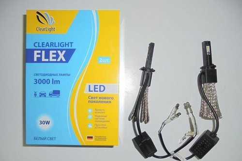 Лампа светодиод 12v h1 led Flex Clearlight 3000lm Clearlight арт. Clflxledh1. Clearlight clflxledh1.