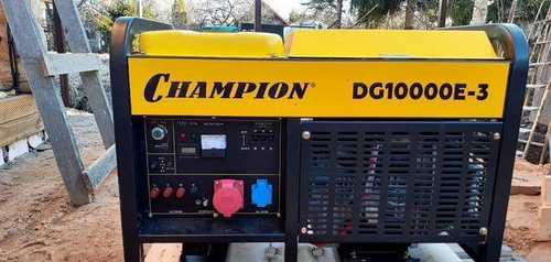 Дизельный генератор champion dg10000e