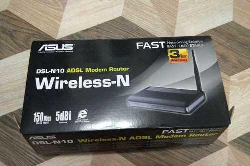 Asus DSL-N10 adsl модем роутер Новый