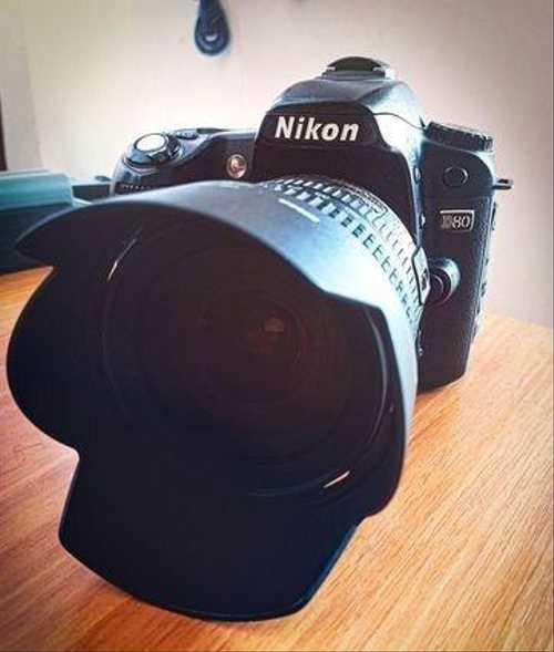 Фотоаппарат Nikon D80 с объективом
