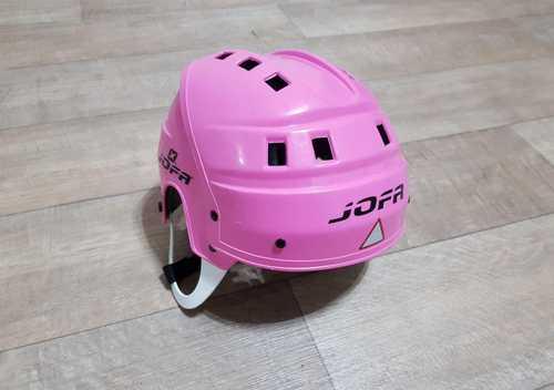 Хоккейный шлем jofa детский р. 49-56 розовый