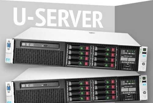Сервер HP DL380p Gen8 8SFF 2x2620v2 16Gb 2х750W