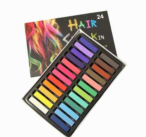 Мелки для волос 24 цвета Hair Chalk