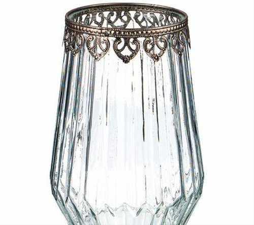Lefard ваза декоративная С металл.элементами, Д16см, В21см