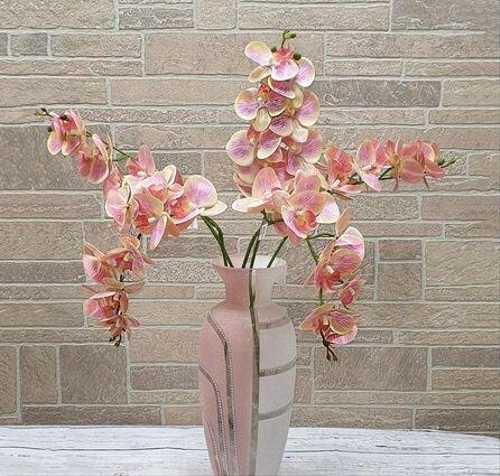 Цветок искусственный Ветка орхидеи нежно-розовая