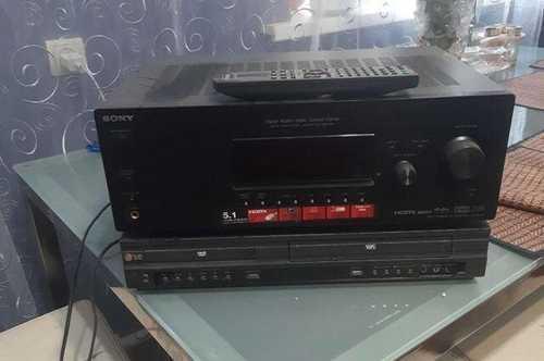 Av ресивер sony str-DG 520 и dvd vhs проигрыватель