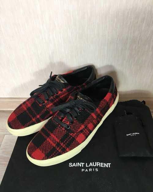 Кеды Saint Laurent Paris Tartan Skates 44