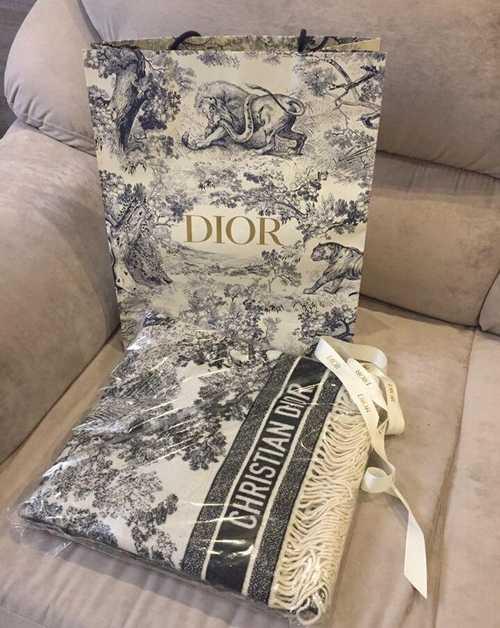 Плед шарф Dior