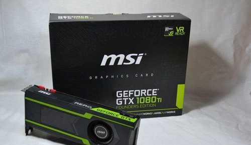 Видеокарта MSI GTX 1080Ti 11Gb FE