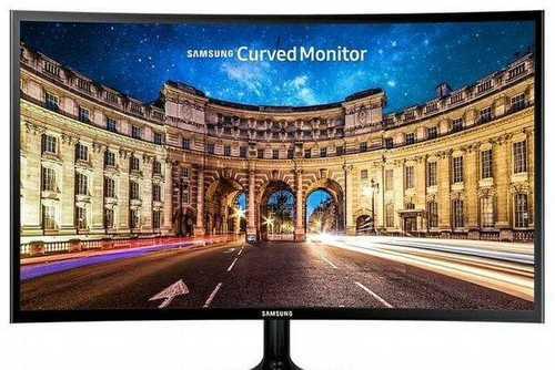 Монитор Samsung "23.5" C24F390FHI черный (поврежде